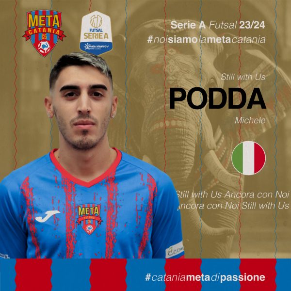 UFFICIALE, MICHELE PODDA ANCORA CON NOI – Meta Catania Calcio a 5